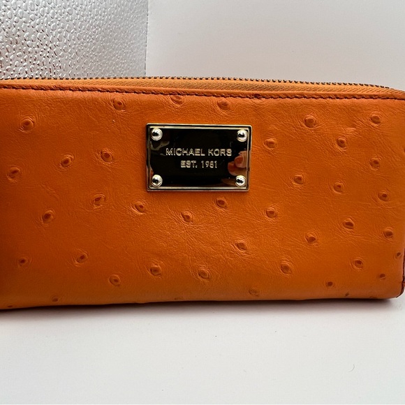 Michael Kors | Bags | Michael Kors Orange Wallet | Poshmark